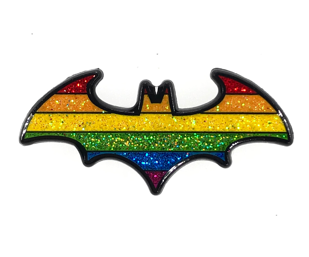 Batman Inspired LGBTQIA+ Gay Pride Batman Enamel Pin – G&K Industries